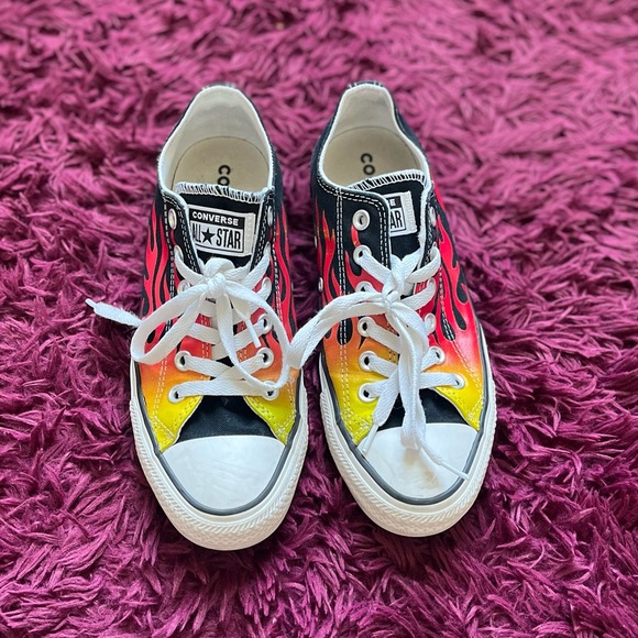 Converse | Shoes | Converse Chuck Taylor All Star Low Flames | Poshmark